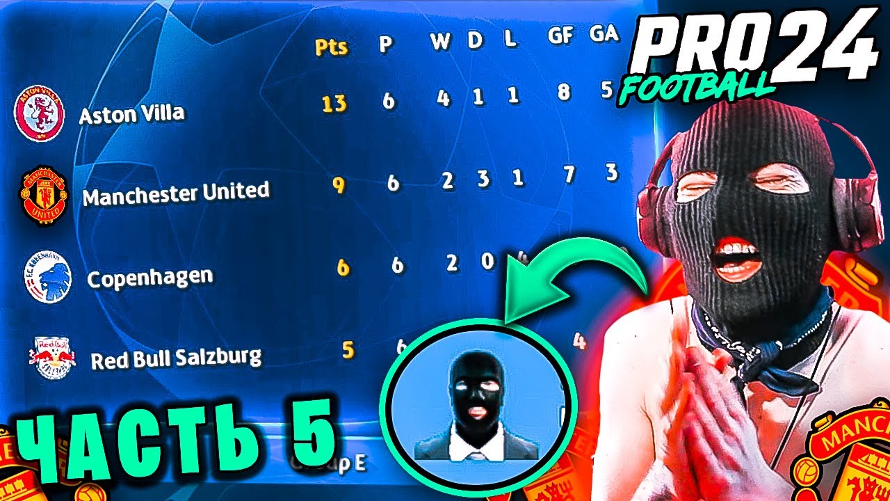 ProFootball 24 КАРЬЕРА ЗА МАНЧЕСТЕР ЮНАЙТЕД #5 ТРЕНЕР ЛАКЕРОК? МЮ И ЛИГА ЧЕМПИОНОВ - НЕ ПРОВАЛ ...