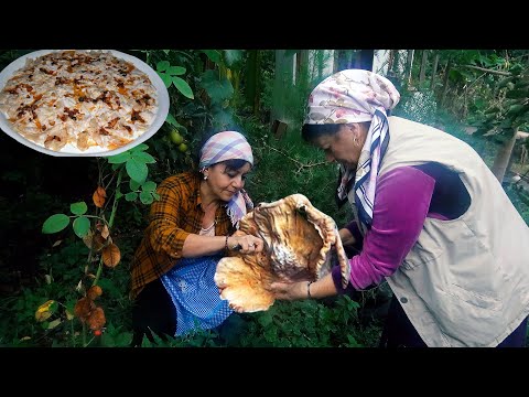 We Cooked Delicious Meatless Hinkal in the Village – We Picked Mushrooms from the Forest