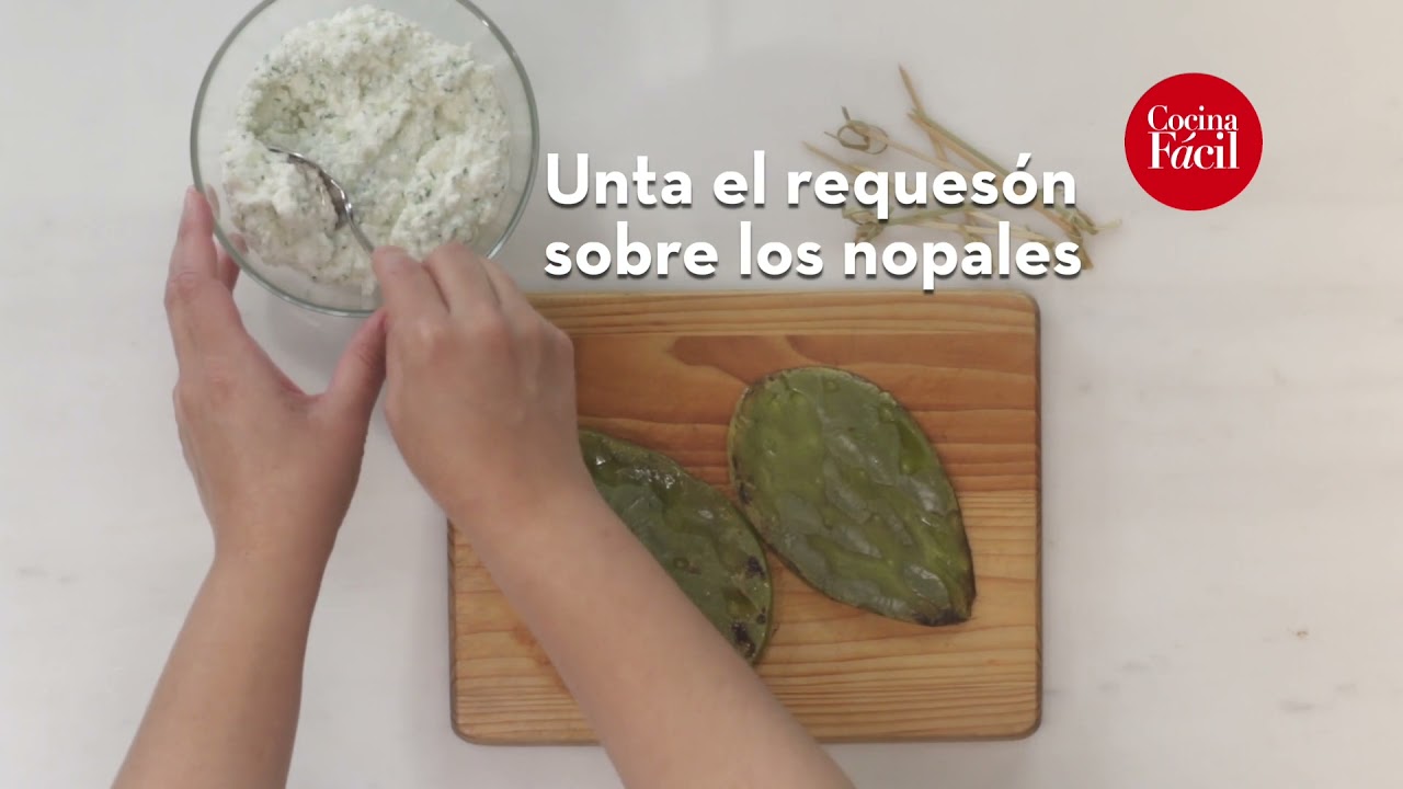 Nopales rellenos de requesón 🌵👩🏻‍🍳 | Cocina Fácil - YouTube