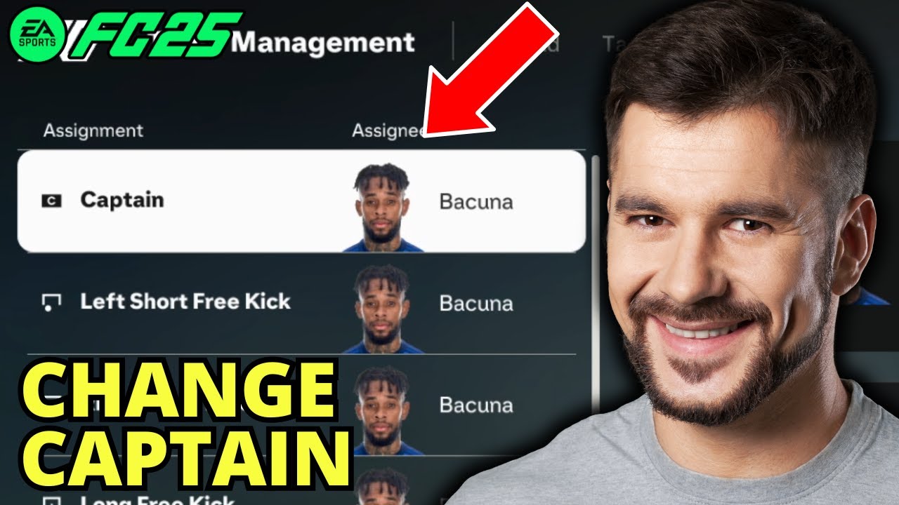 How To Change Captain in FC 25 - YouTube