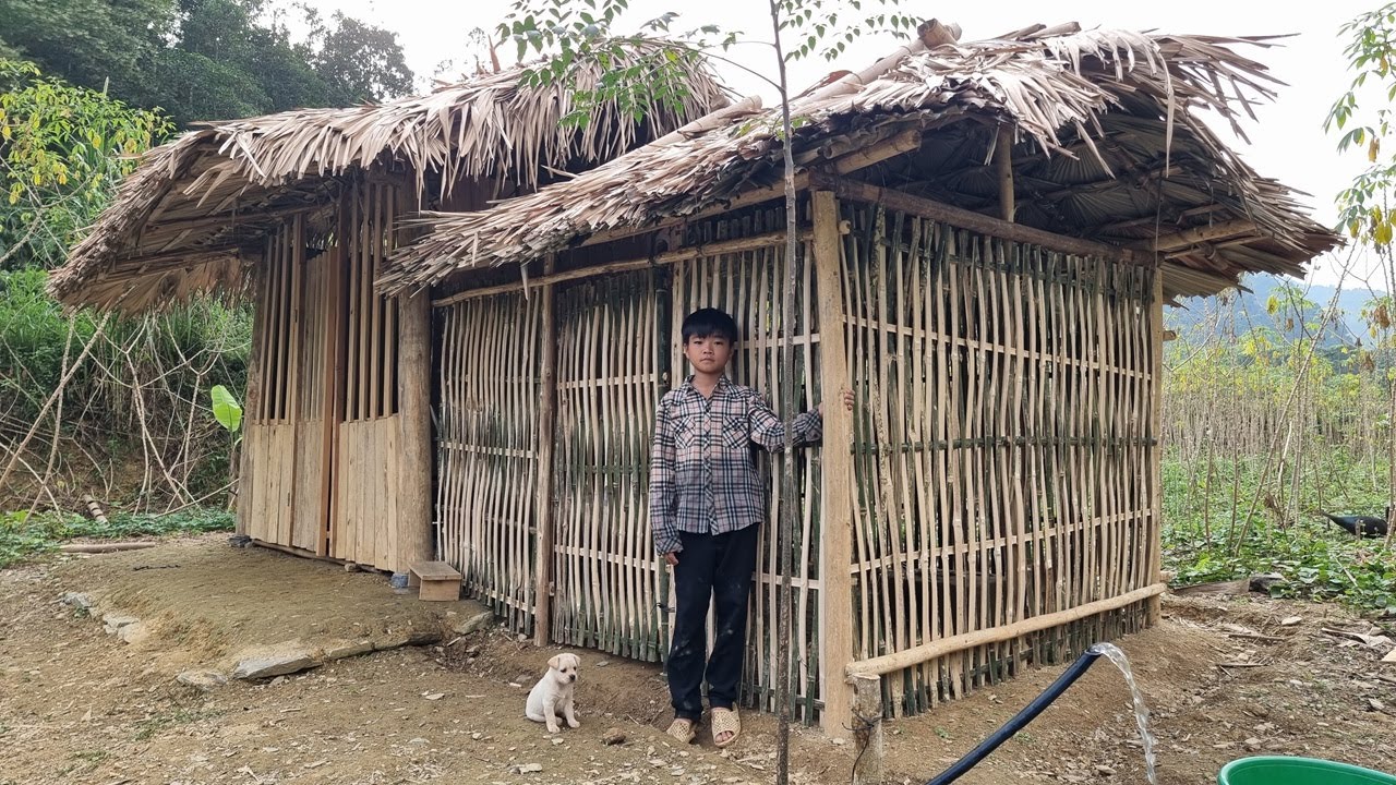 FULL VIDEO: Poor boy - Building a house, Gardening vegetables, Cooking ...
