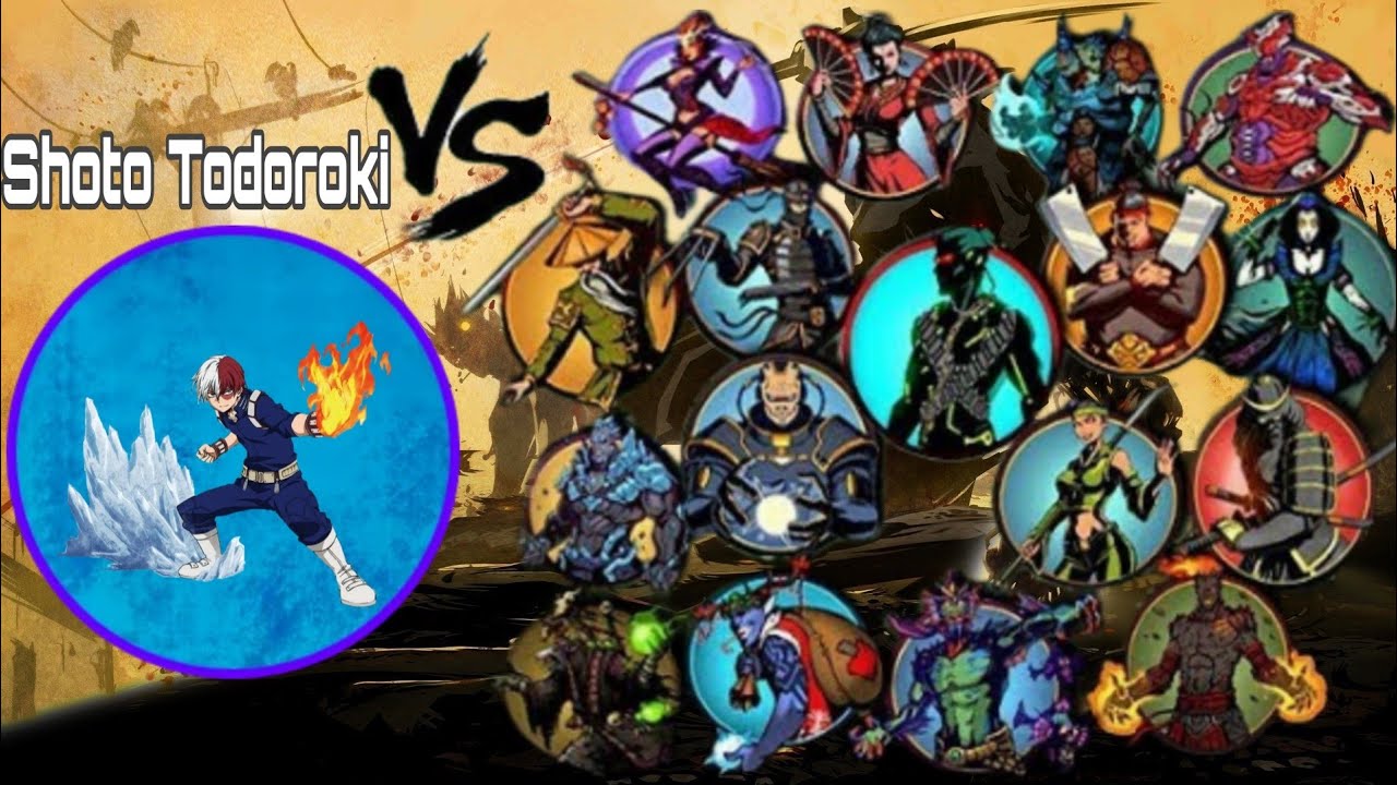 Shadow Fight 2 ||| Shoto Todoroki Vs All Boss - YouTube