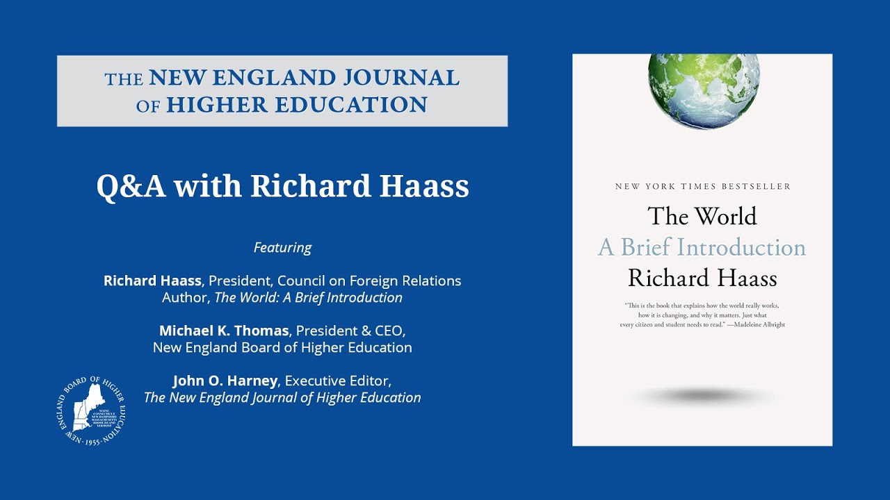 NEJHE Q&A with Richard Haass - YouTube