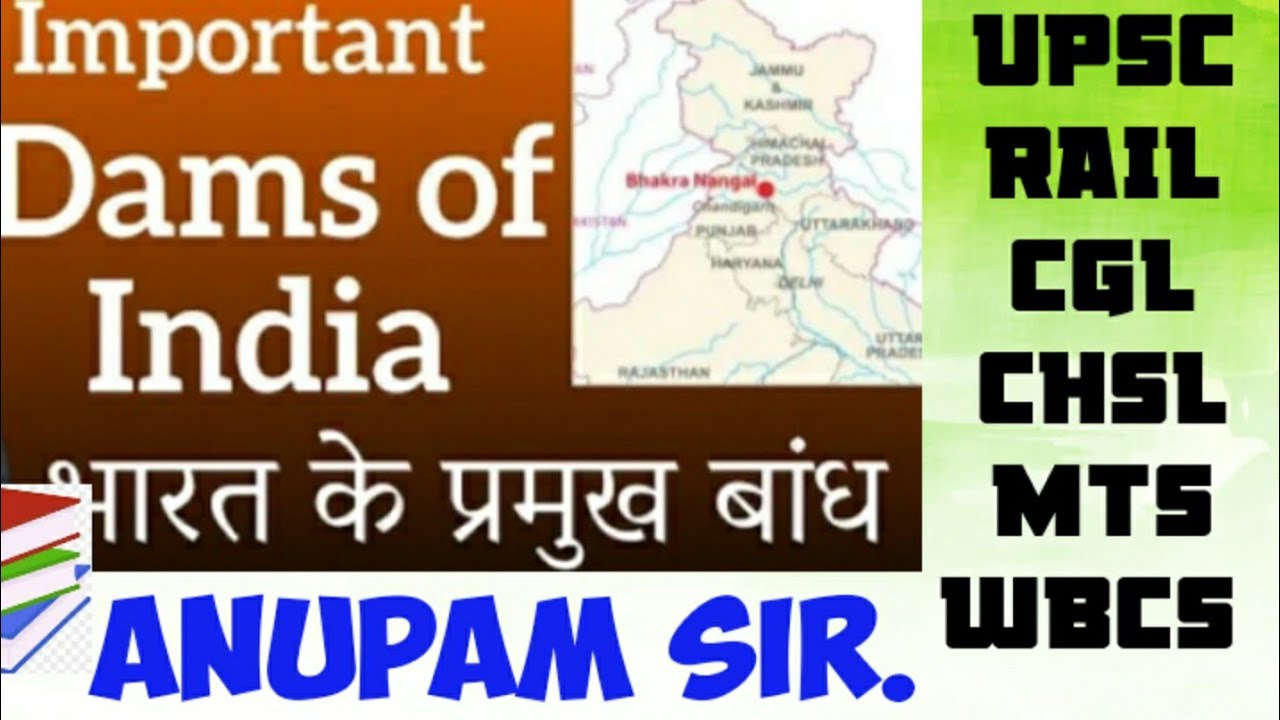 Dams of India With Rivers and States | Dams of India For Upsc Rail Bank ...
