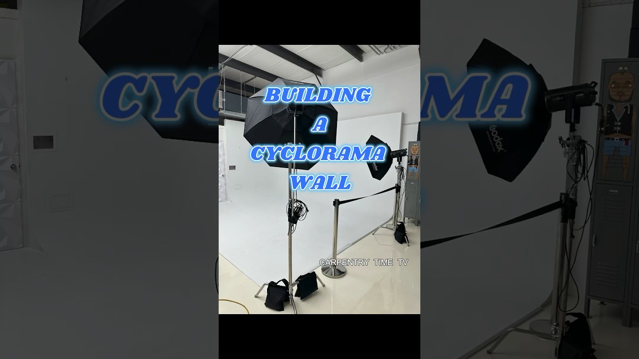 Building a Cyclorama Wall used for Video & Photography - ENJOY 😉 - YouTube
