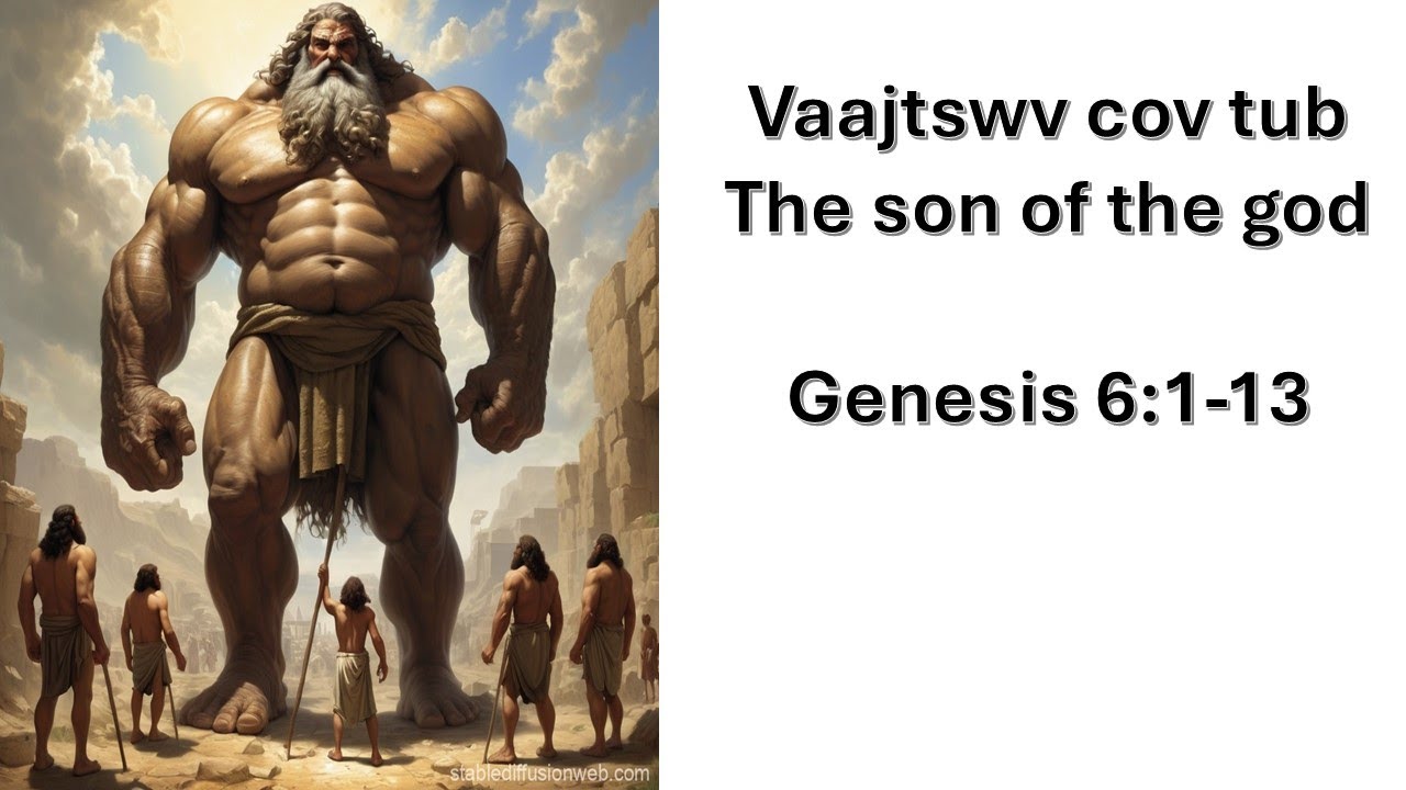 Vaajtswv cov tub/ the sons of God. chivkeeb 6:1-13 - YouTube
