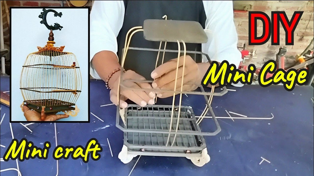 Interesting Process of Making a Bamboo Bird Cage (mini bird cage) - YouTube