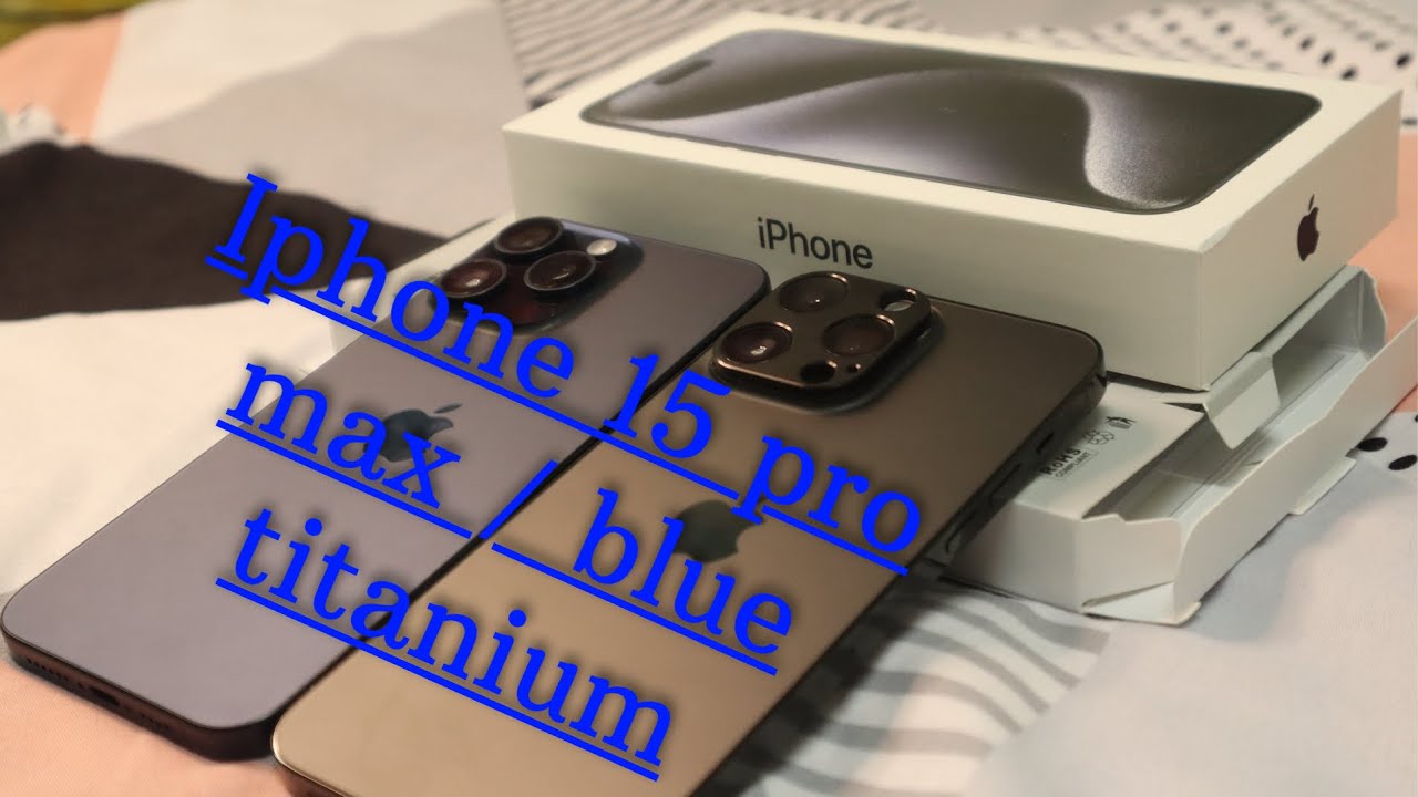Iphone 15 pro max blue titanium / unboxing/ amazing chipset #trending # ...