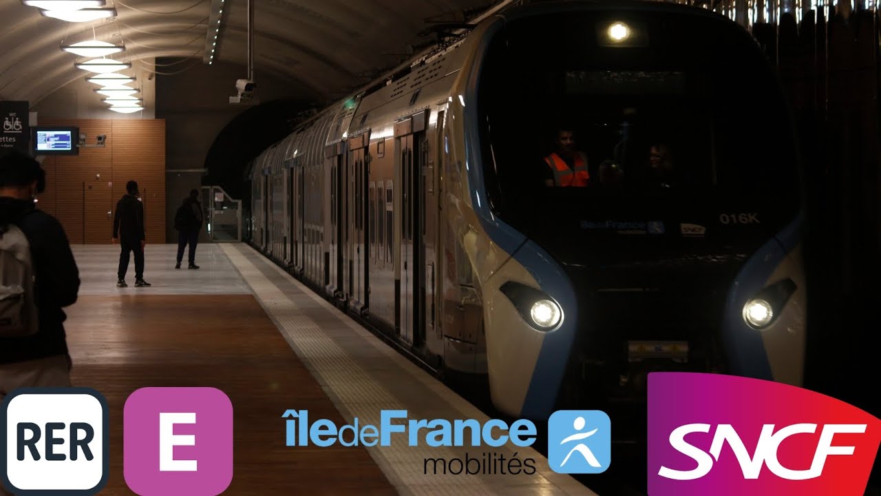 [SNCF]RER E Z58000 (RER NG) Trajet à bord entre Nanterre la Folie à ...