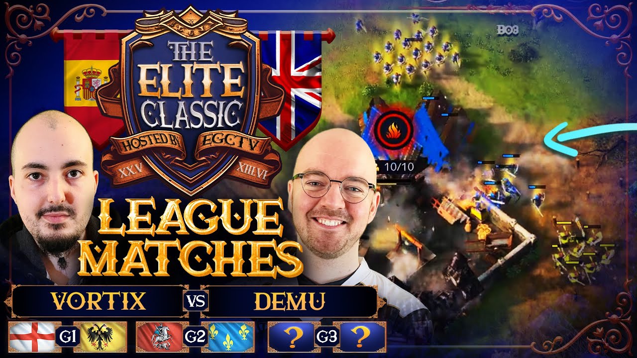 The Elite Classic: VortiX vs DeMu, Round Robin Bo3 | Age Of Empires 4 ...