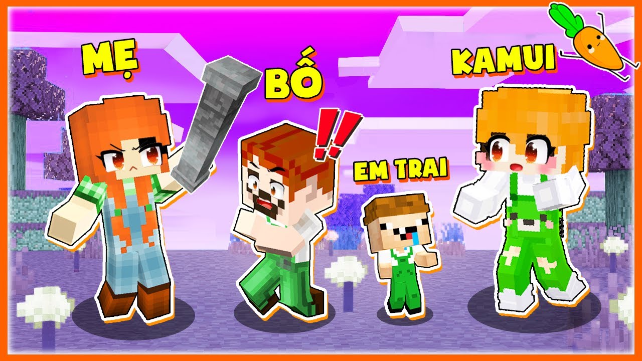 Nếu Gia Đình Kamui Có Cuộc Sống Trong Minecraft - YouTube