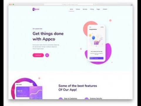 التصميم الأول للتطبيق على HTML + CSS الجزء الثالث - YouTube