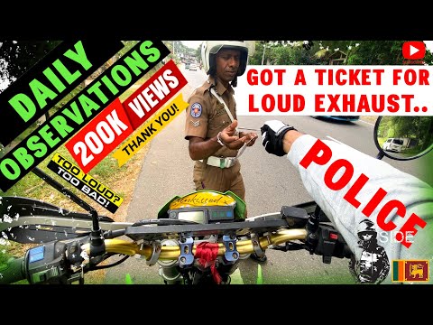 Daily Observations  ( Kawasaki D Tracker 250 ) Got A Ticket For Loud Exhaust. Police 3