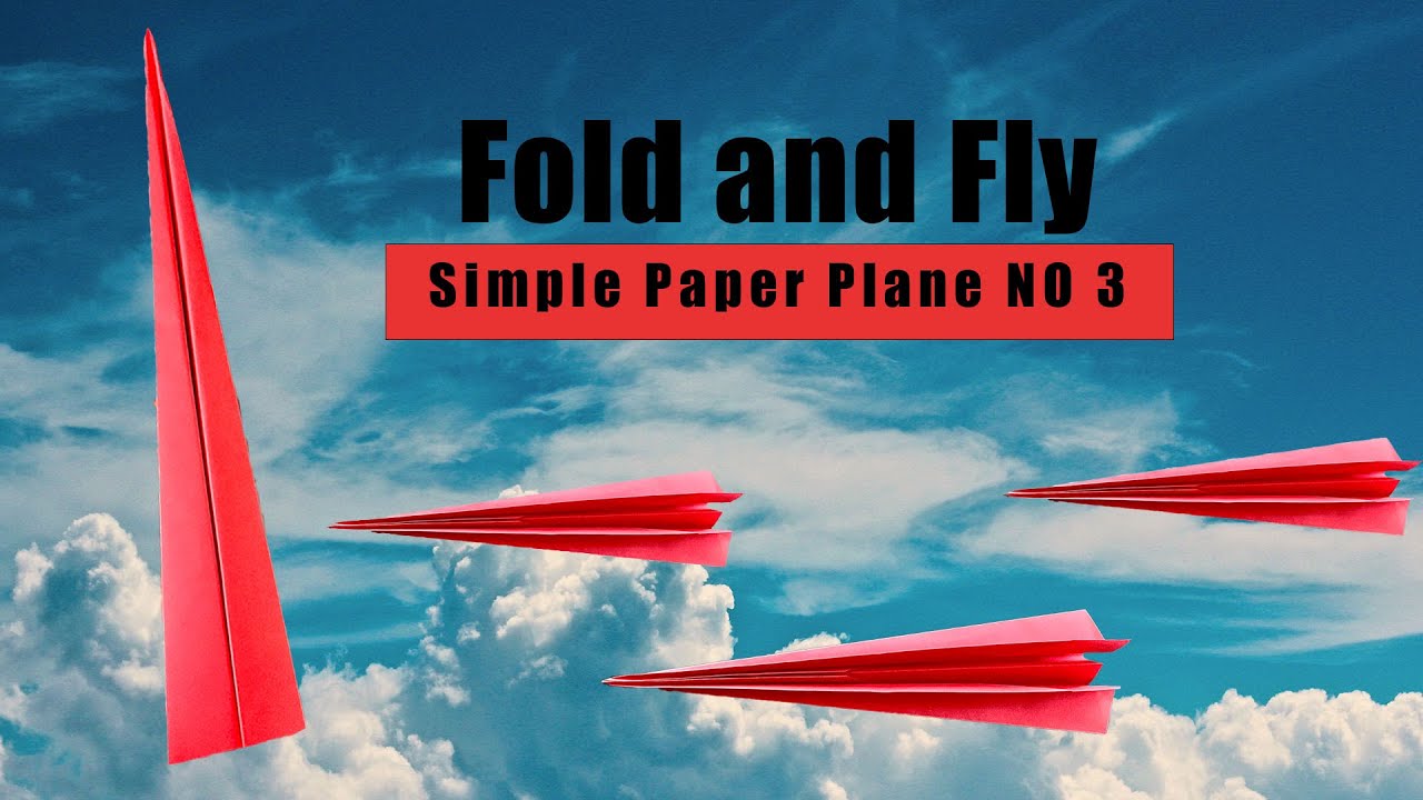 How to make Paper Plane : Visual Step-by-Step Guide NO 3 - YouTube
