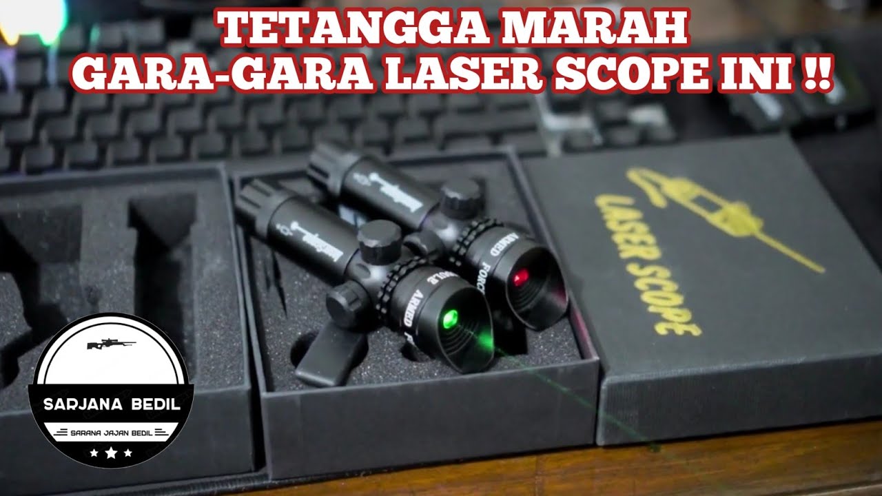[ RIVIEW LASER SCOPE ] JARAK +300M LASER INI MASIH MENJANGKAU !! - YouTube