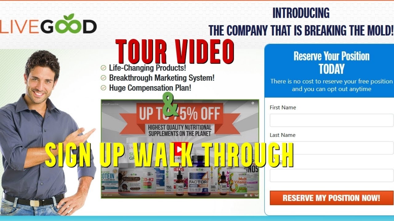 LiveGood Tour Overview Step By Step Signup Walk Through International ...