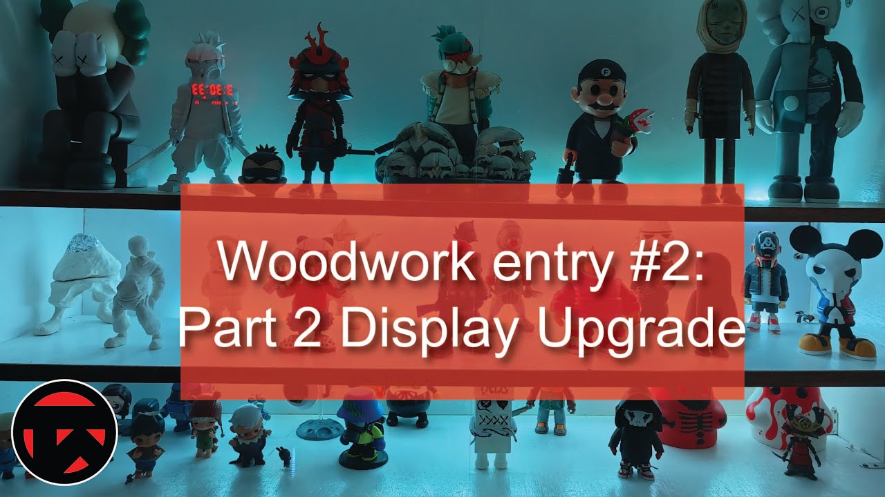 Woodwork entry number 2: Part2 of Upgrading my display shelf - YouTube