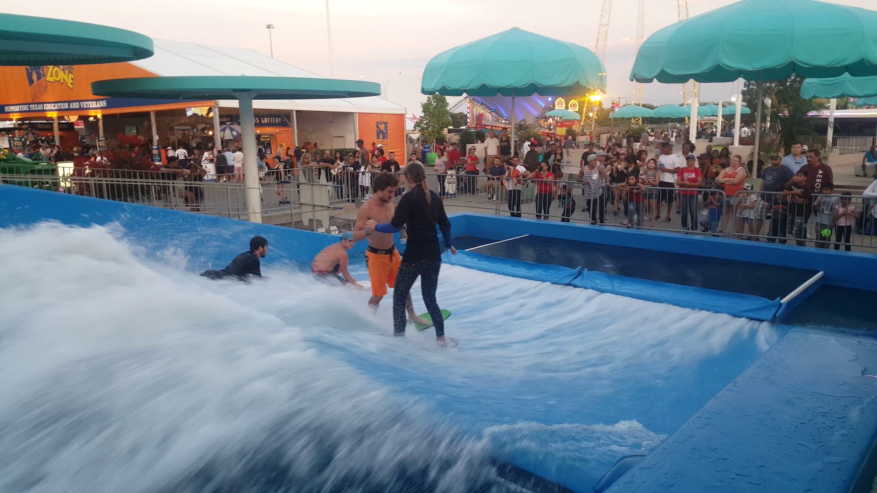 FlowRider Surf Machine Demo Shows at the State Fair of Texas Dallas ...