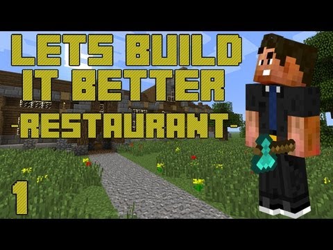 How to build a minecraft restaurant: Tutorial Part 1/3 - YouTube
