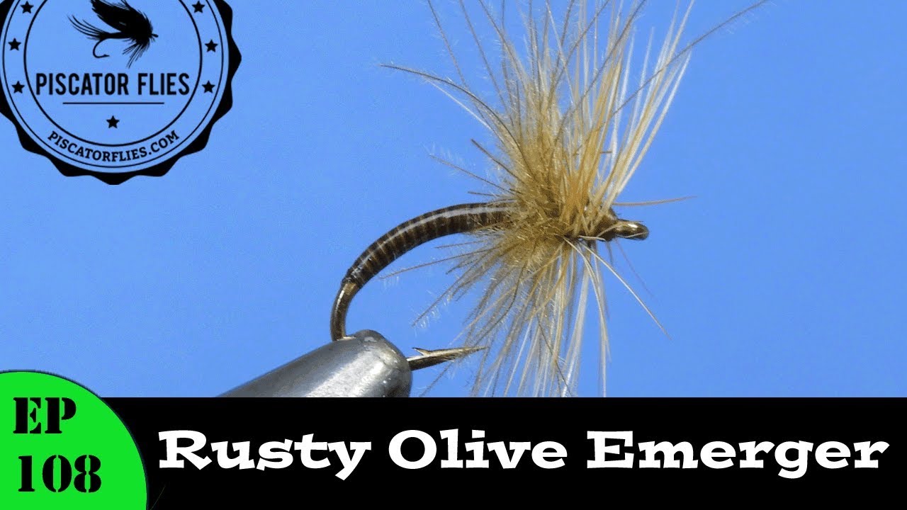 Fly Tying the Rusty Oliver Emerger Fly Fishing Pattern for Trout - Ep ...