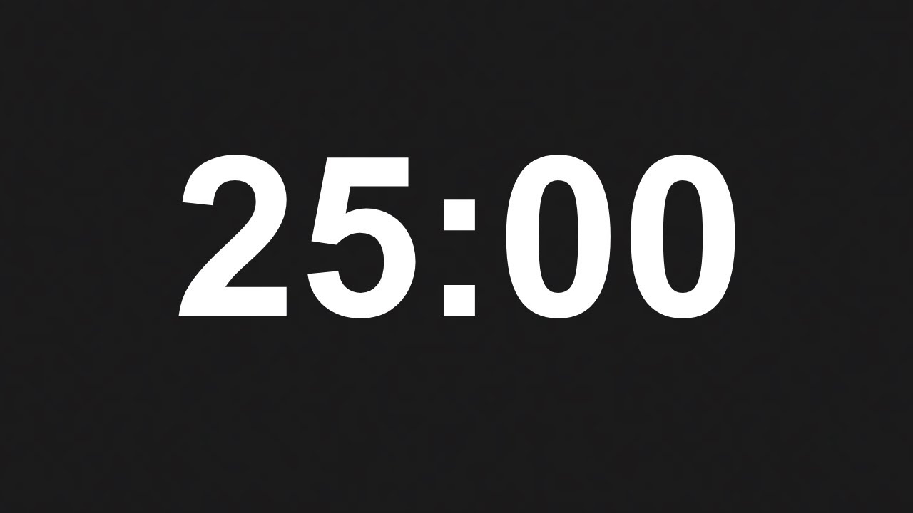 25 Minute Timer - YouTube