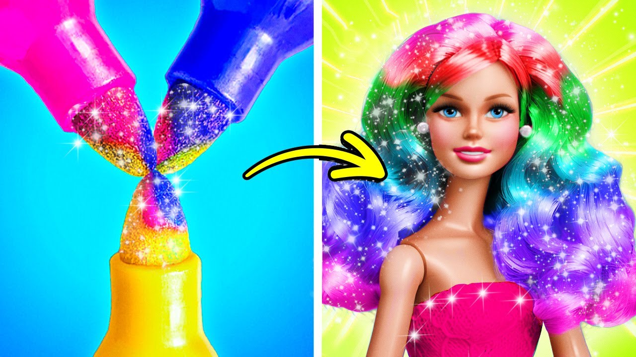 3 Steps To Perfect Doll Makeover 💎 Make Up All Day Routine! DIY Quick ...