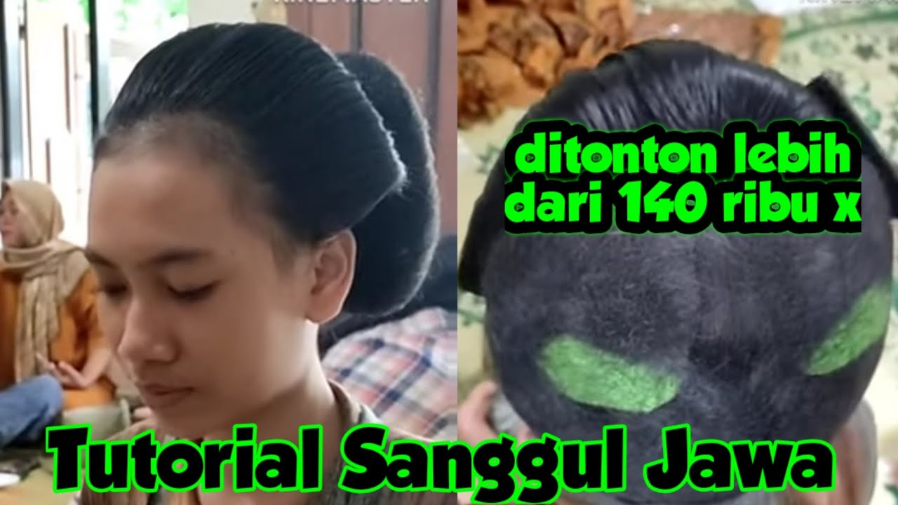 Tutorial memasang sanggul jawa - YouTube