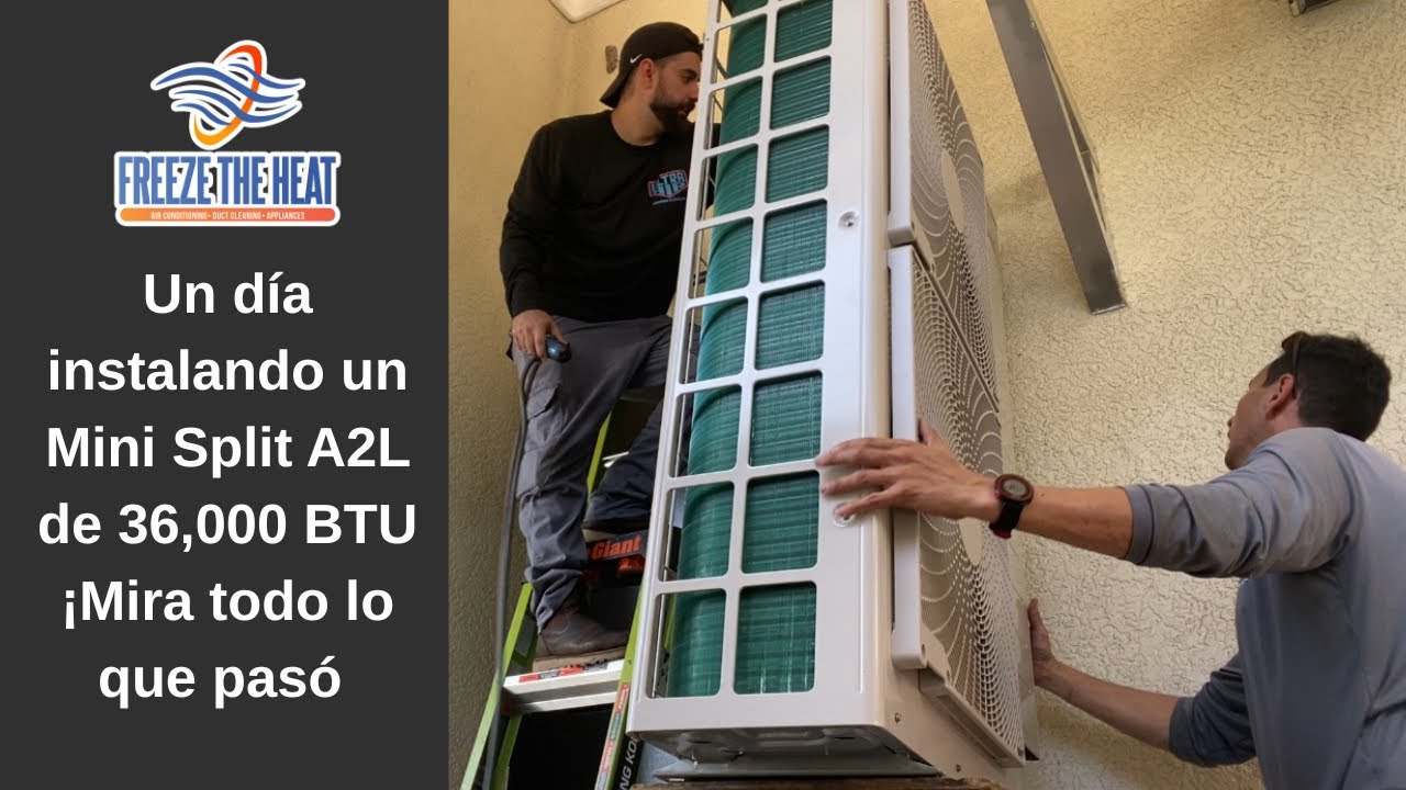 Así se instaló un Mini Split de 36,000 BTU para un restaurante. 2 dias ...