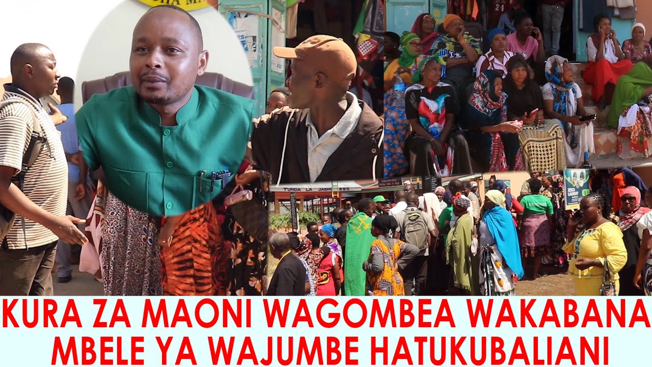 WAGOMBEA WAKABANA MASHATI MBELE YA WANACHAMA KURA ZA MAONI CCM MWENEZI ...