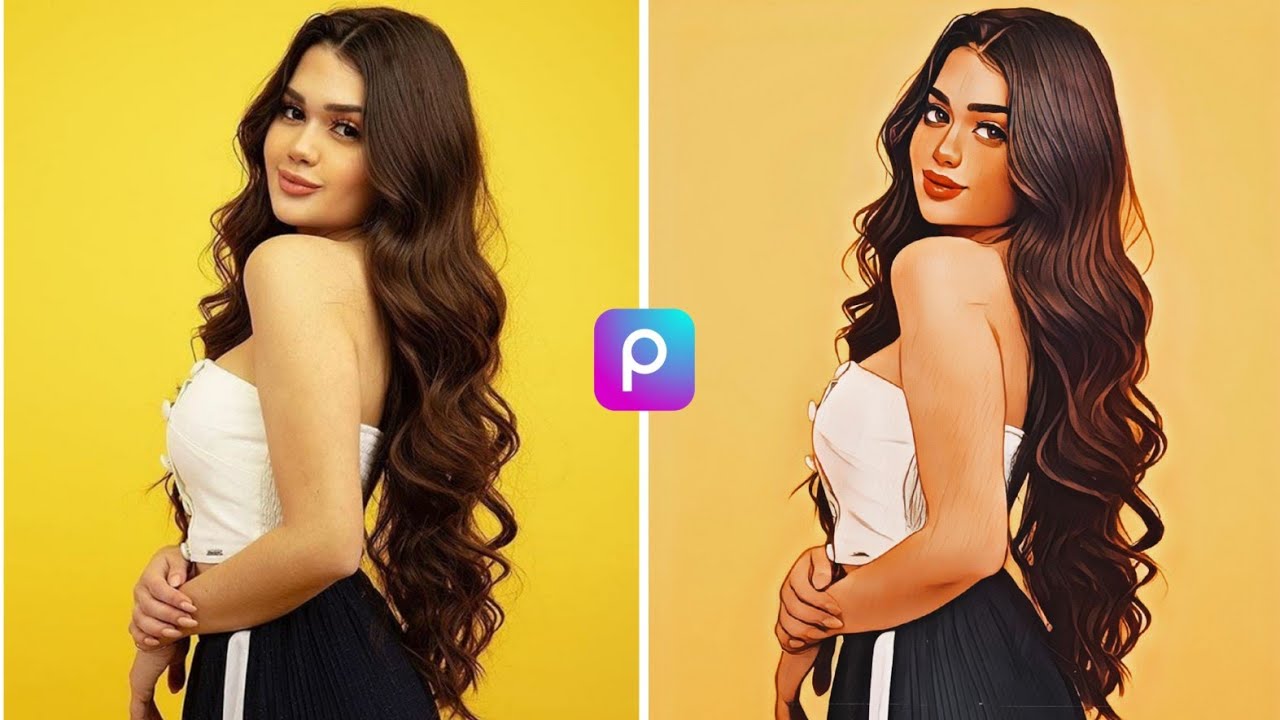 Just two steps of cartoon photo editing | PicsArt photo editing Ak tech ...