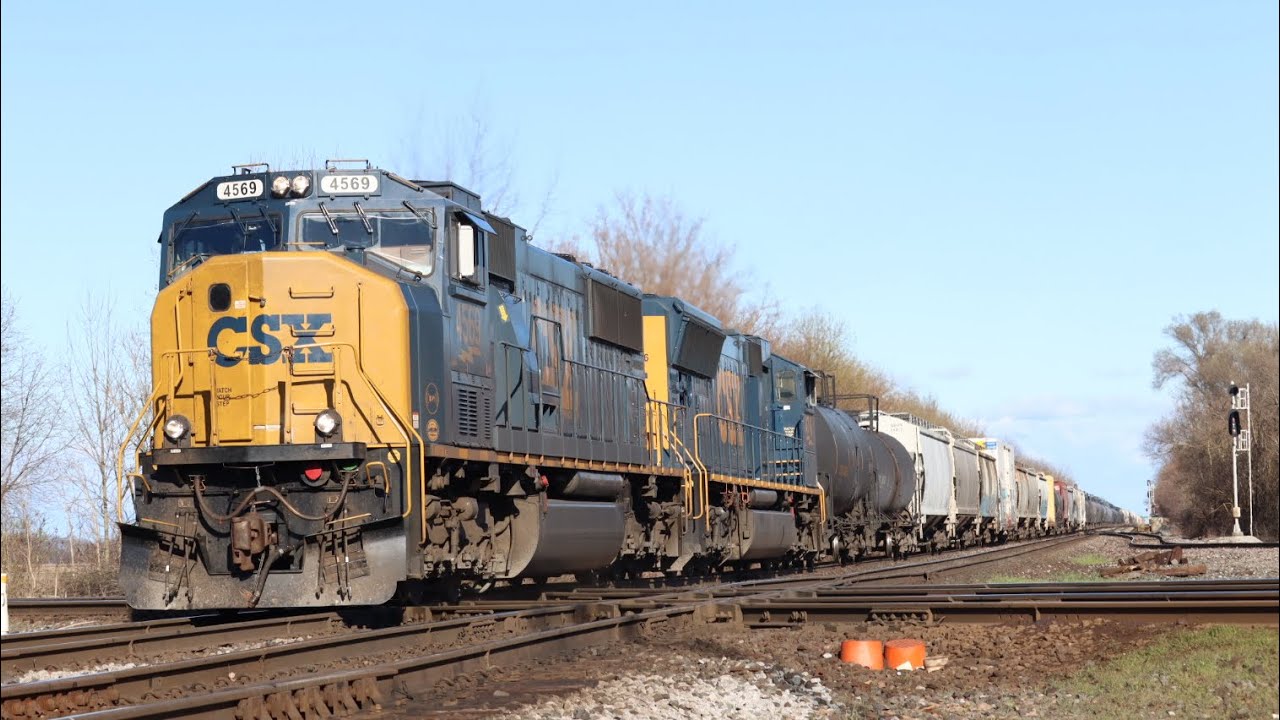 4/5/24 CSX trains on the Garret sub! - YouTube