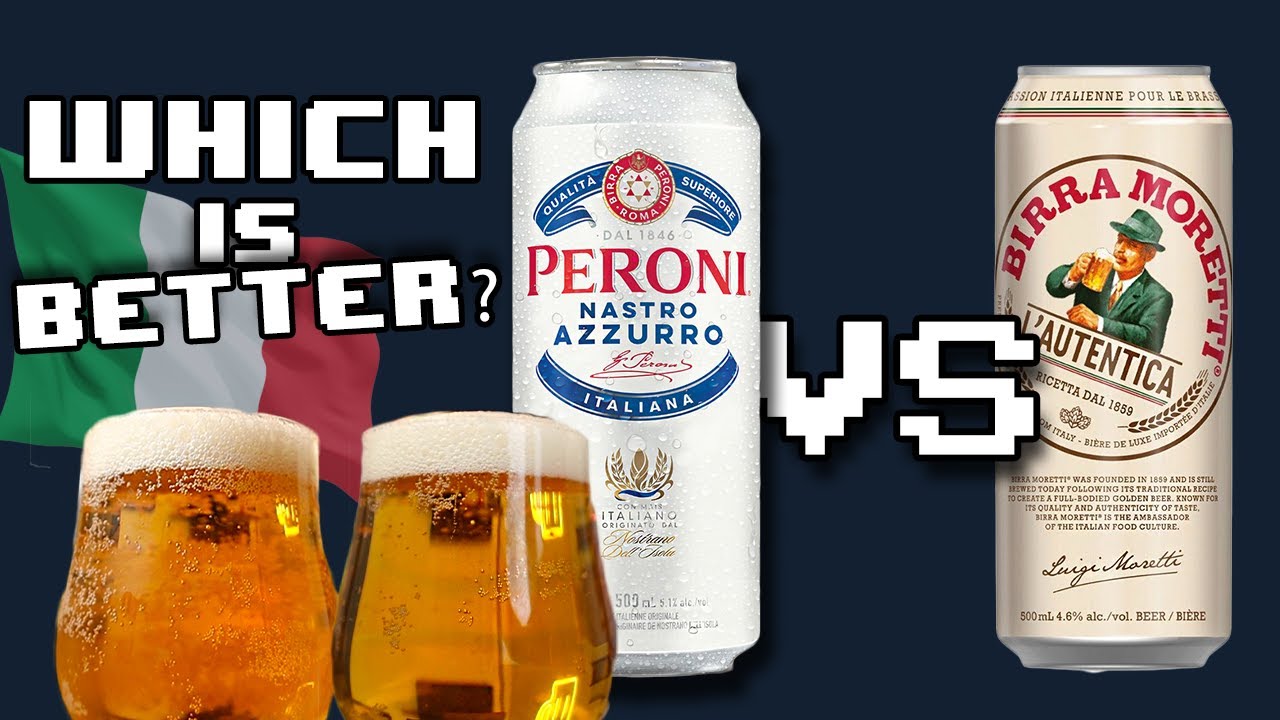 Birra Moretti vs. Peroni Nastro Azzurro 🇮🇹 - Which is better? - YouTube