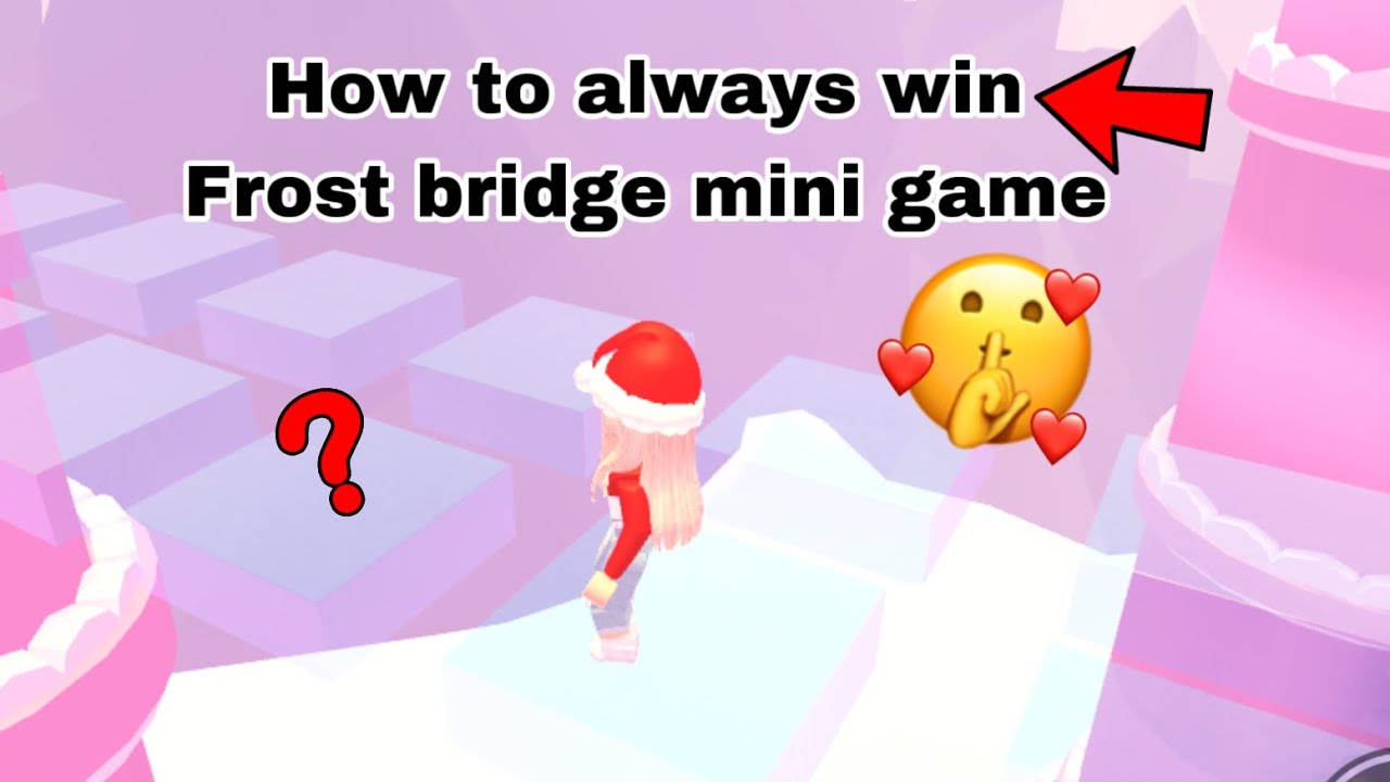 How to Always win frost bridge mini game (Adopt me) - YouTube