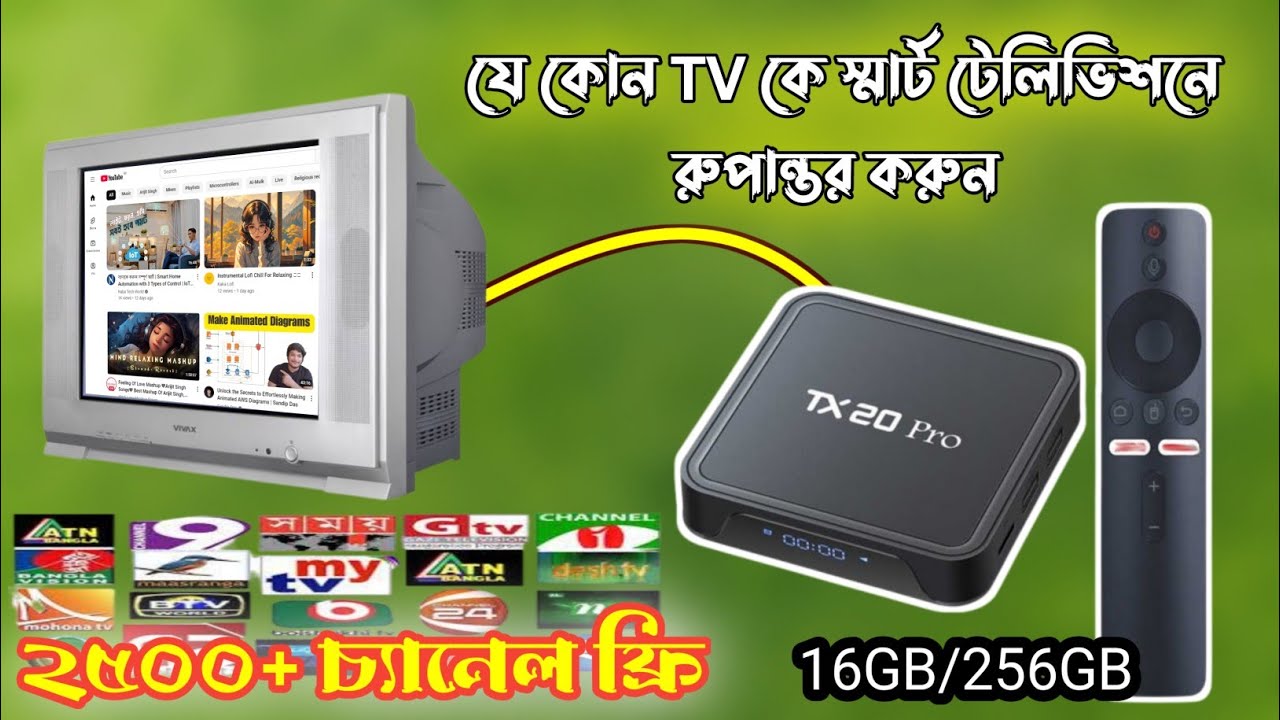 TX20 pro android TV box || ১ মিনিটে স্মার্ট করুন আপনার যেকোনো টিভি ...