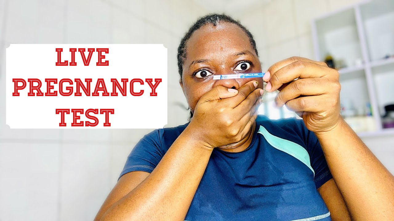 LIVE PREGNANCY TEST| EXPECTING BABY NO 4. - YouTube