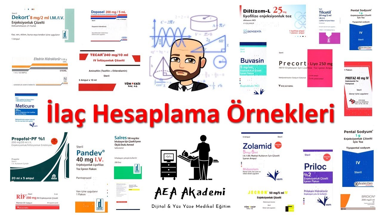 İlaç Hesaplama Örnekleri (Soru-5) Tiyopental (Penthotal) Nasıl ...