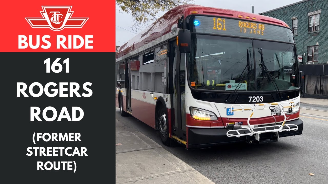TTC Ride - 161 Rogers Road from Oakwood Loop to Bicknell Avenue (former ...
