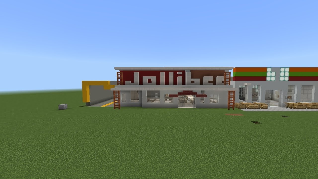 gumawa ako ng jollibee sa Minecraft - YouTube
