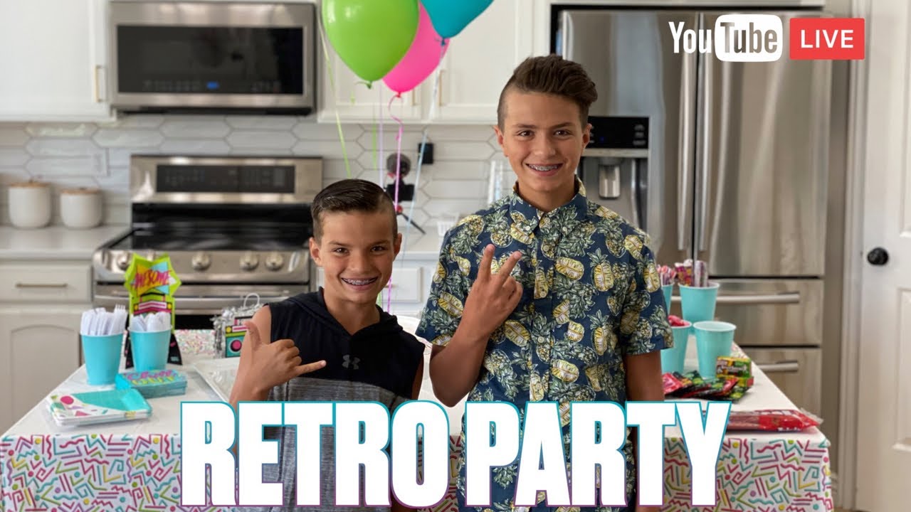 RETRO THEMED BOYS BIRTHDAY PARTY | BROTHERS CELEBRATE FAMILY BIRTHDAY ...