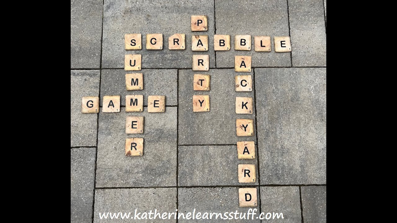 DIY Backyard Scrabble || How to Make a Backyard Scrabble Game - YouTube