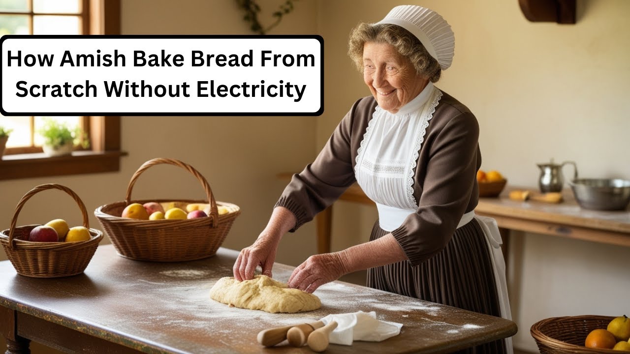 How the Amish Bake Bread from Scratch – No Electricity Needed - YouTube