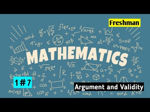 Freshman Maths 1#7 Argument and Validity Ethiopian University - YouTube