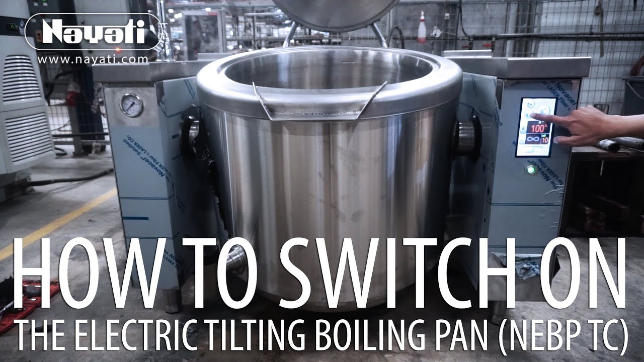 How To Switch On The Electric Tilting Boiling Pan - YouTube