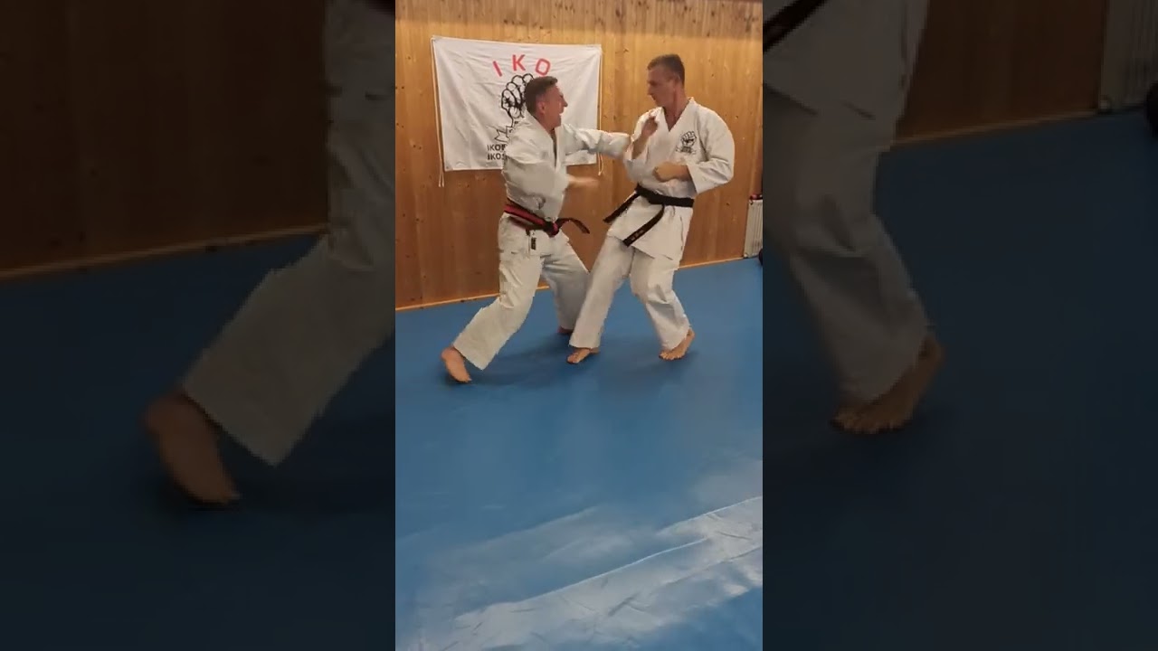 YAKUSOKU KUMITE - BLOCKING MAE GERI - SUKUI UKE - YouTube
