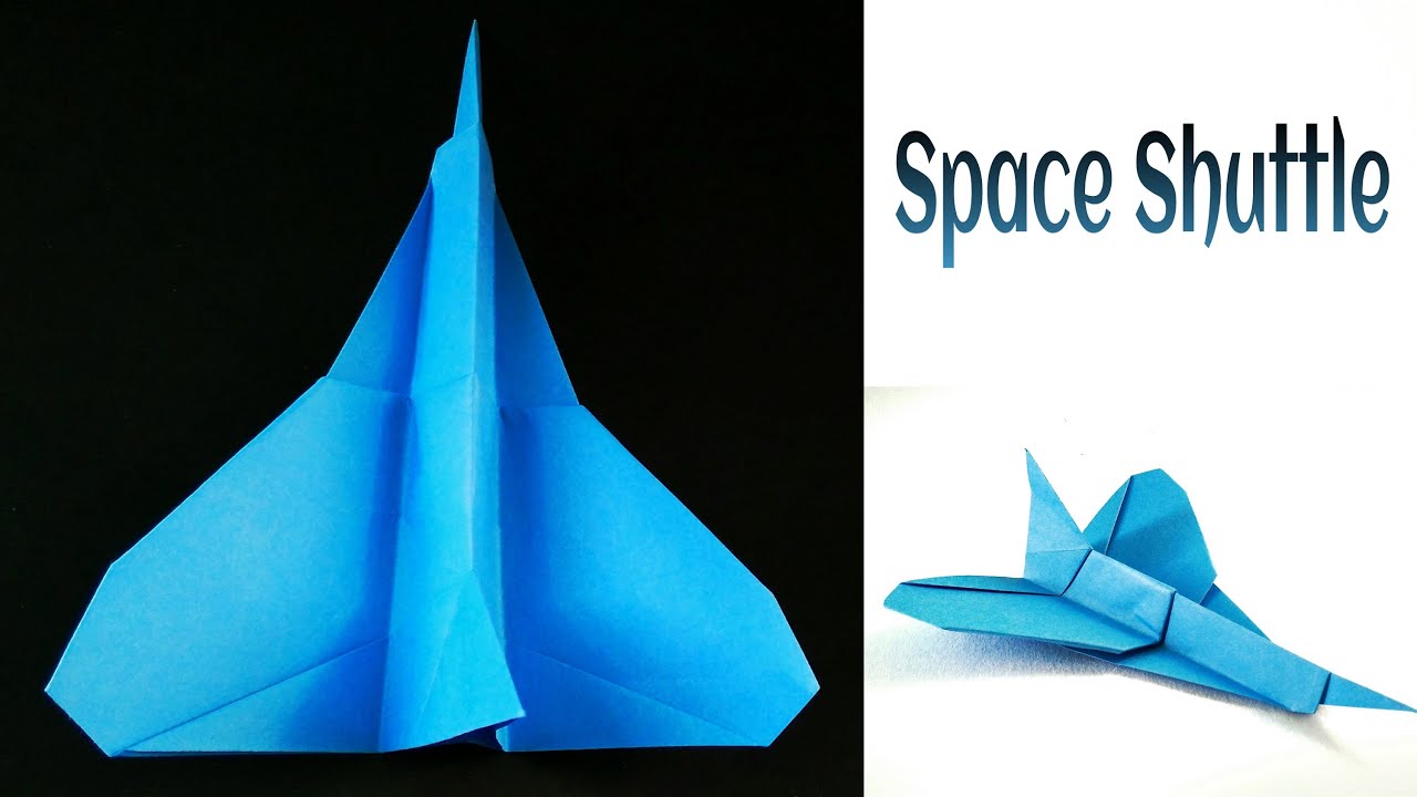 Origami Paper "Space Shuttle" - YouTube