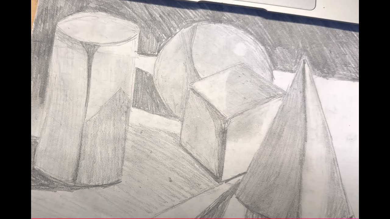 Drawing form and geometrical forms - YouTube