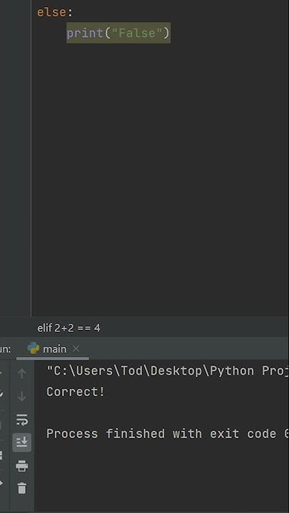 This is the if-elif-else statement #python #shorts - YouTube