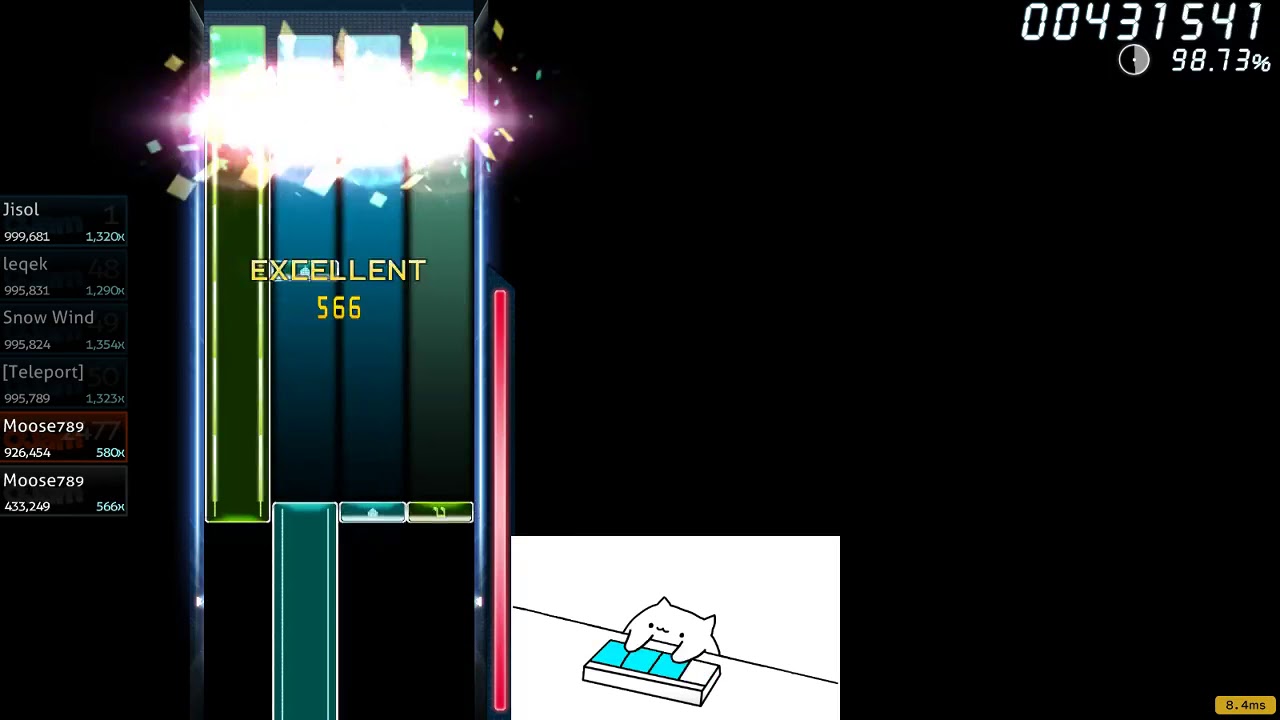 bongo cat osu mania test - YouTube