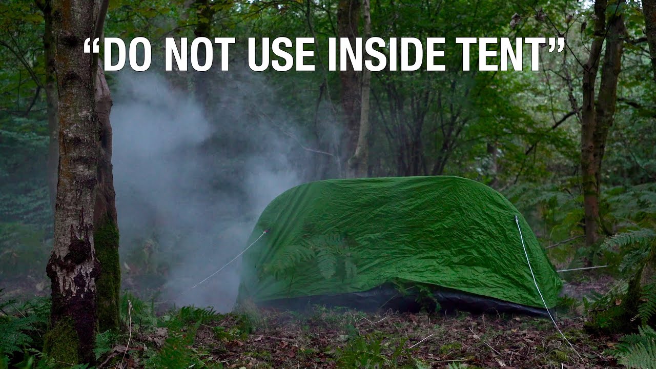 My camping stove blew up my tent - YouTube