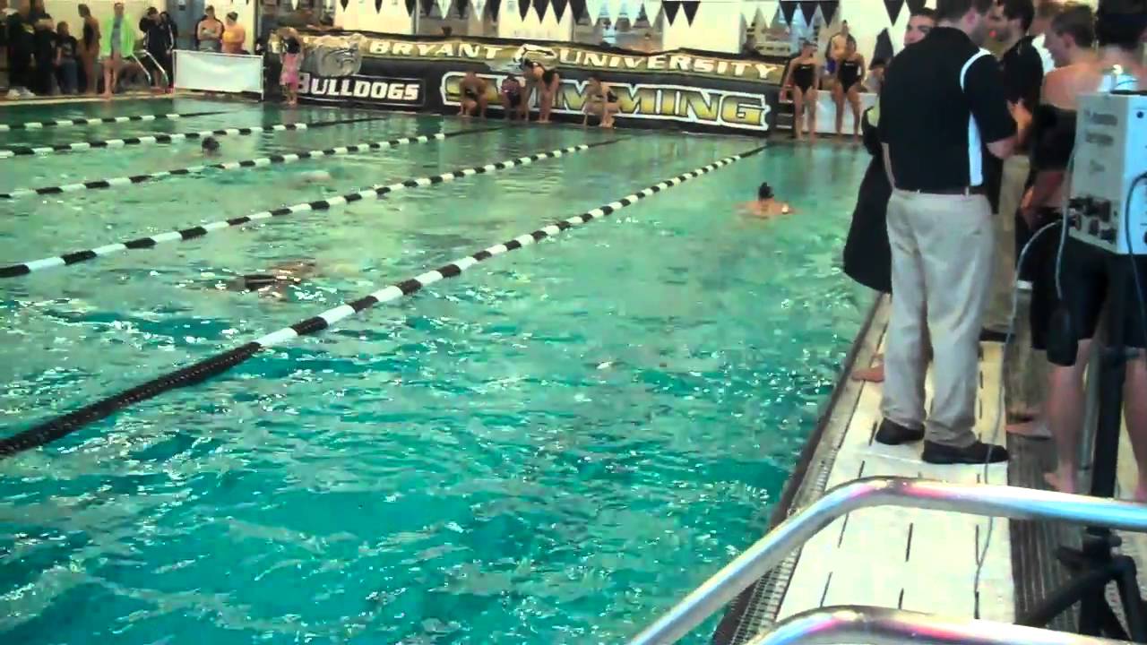 Bryant University Women's Swimming: So. Brianne Dwyer 1/15/11 vs. Siena ...